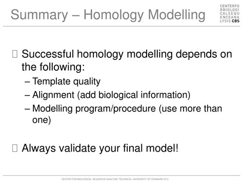 Ppt Protein Homology Modelling Understanding The Principles Powerpoint Presentation Id9592835