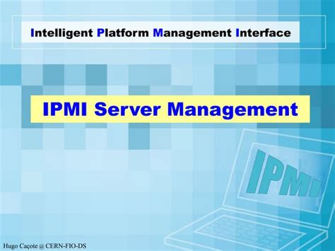 Ipmi Server Management Ppt