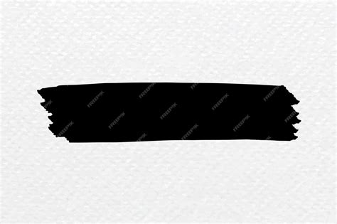 브러시 스트로크 검은 벡터 배너 낙서 무료 벡터