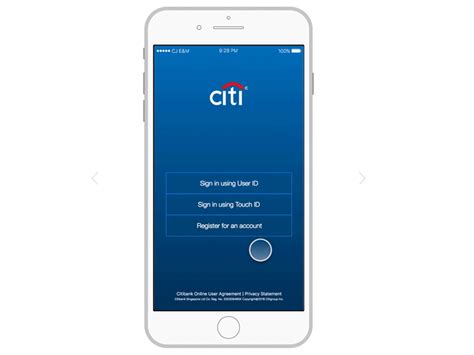 A Simpler Login Screen For Citibank Mobile Sg Behance