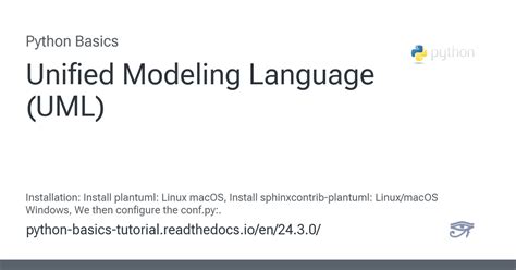 Unified Modeling Language Uml Python Basics 2430