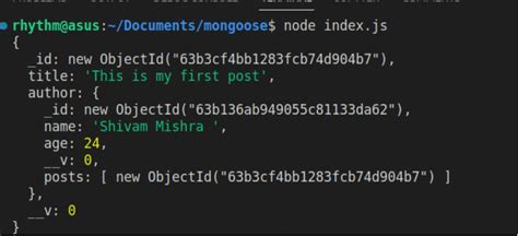 Mongoose Populate Geeksforgeeks