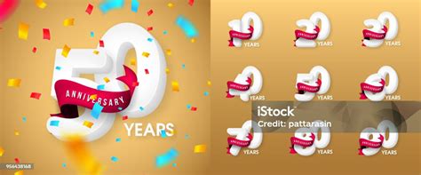 주년 기념 엠 블 럼의 설정 기념일 템플릿 디자인 웹 게임에 대 한 크리에이 티브 포스터 소책자 전단지 전단지 잡지 초대 카드