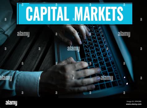 Writing Displaying Text Capital Markets Concept Meaning Allow Businesses To Raise Funds By