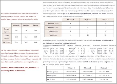 The Matrix And Solving Systems With Matrices Math Hints
