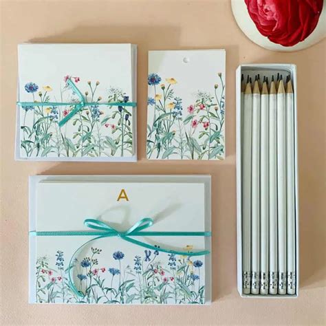 Wildflower Personalised Stationery Set Love Letters Stationery