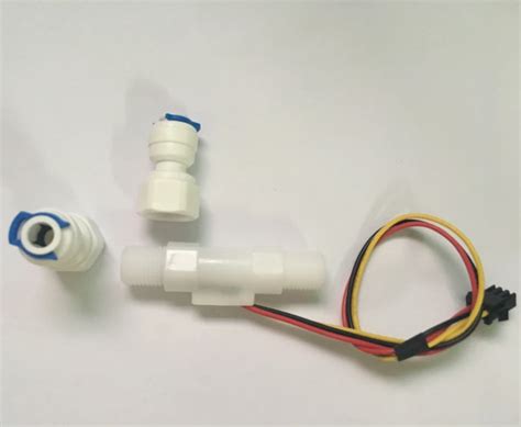 05inch G14 Plastic Water Hall Flow Sensor Meter2pcs Quick Connector