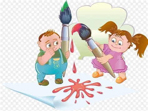 手绘卡通小孩画画图案png图片素材下载 图片编号qanmnkke 免抠素材网