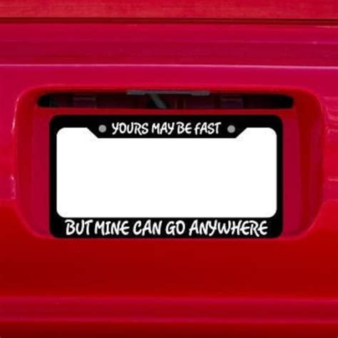 Off Road License Plate Frame Etsy