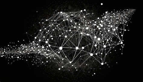premium ai image network connection dots and lines plexus big data