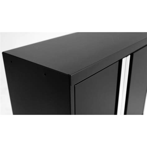NewAge Products Pro Series Black 8 Pc Steel Garage Cabinet Set Width