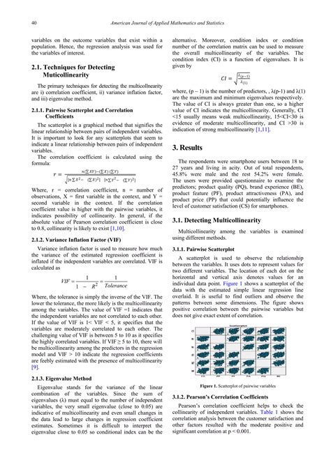 Detecting Multicollinearity In Regression Analysis Pdf