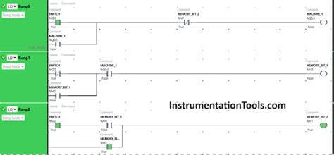 Plc To Start Or Stop 3 Machines Using 1 Switch Program