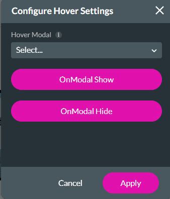Hover Modal