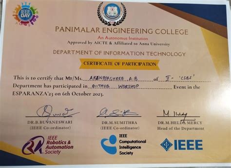 Abinaya Sree On Linkedin ♦participated In Github Workshop Event In Esparanza 23