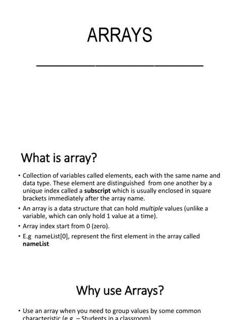 arrays pdf array data type array data structure