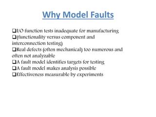 Vlsi Testing PPTX Physics Science