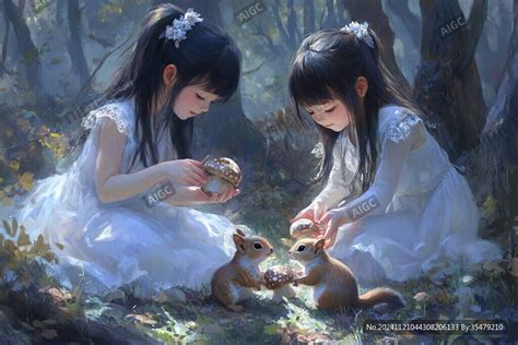 ai创作图梦幻儿童插画超治愈 唯美小女孩插画 高清女孩插画 治愈系儿插 cg绘画作品 梦幻儿插插画 cg插画 写实唯美插画 独自野餐的小姑娘