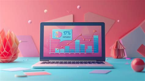 A Laptop Screen With A Graph Showing The Graph Of A Graph Premium Ai