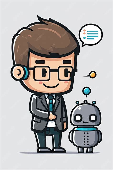Premium Ai Image Intelligent Assistant Character In Chatbot Messenger