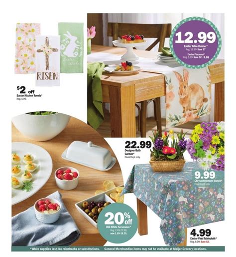 Meijer Easter Ad Mar 24 Mar 31 2024