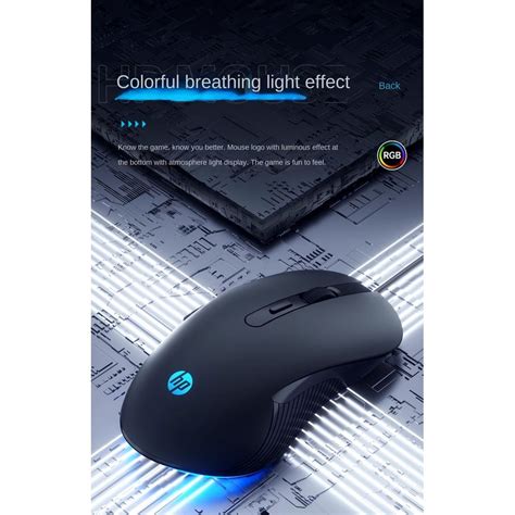 Hp M280 Professional Wired Optical Gaming Mouse With Led Light 4 Dpi