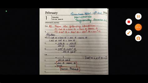 Trignometry Exercise 61 Problem 1 I Youtube Trignometry Exercise 61 Problem 1 I Youtube