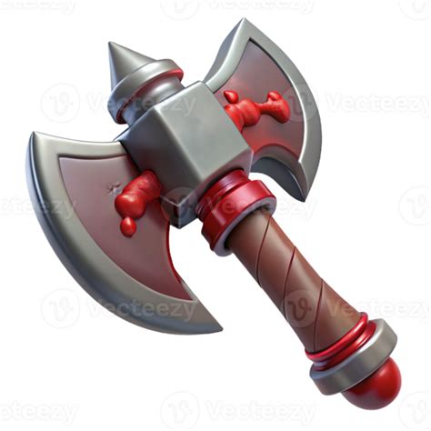 Magnificent Classic A Fierce Orcish Battle Axe Dripping With Stylized