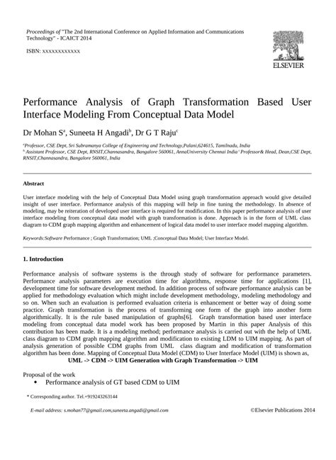 Pdf Performance Analysis Of Graph Transformation Based User Interface Modeling From Conceptual