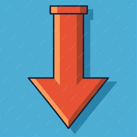 Geometric Abstract Flat Vector Illustration Arrow Pointing Right Left