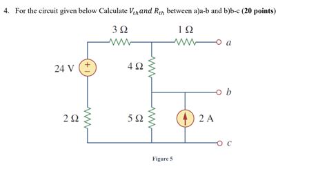 Solved For The Circuit Given Below Calculate Vth And Rth Chegg Com
