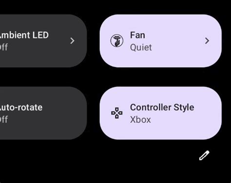 controller style quick settings tile r odinhandheld
