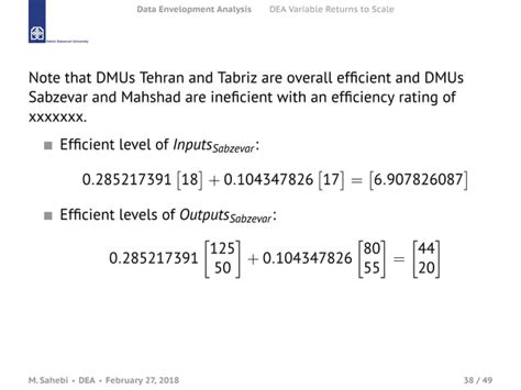 data envelopment analysis ppt
