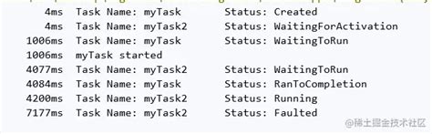 C Task 的各种状态，及状态切换task有一个 Taskstatus类型 的实例属性status，指示当前task 掘金