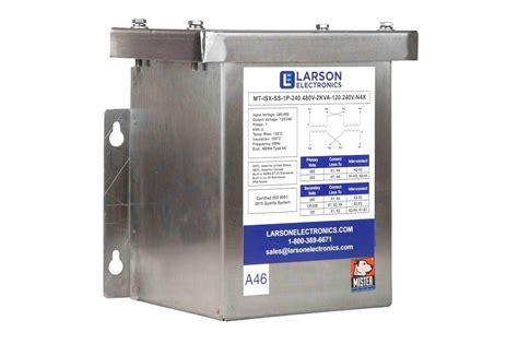 Larson Electronics 250 Va Encapsulated Isolation Transformer 480v