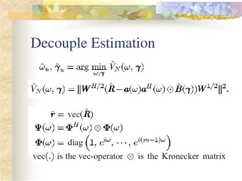 Ppt Decoupled Estimation Of Doa And Angular Spread For A Spatially Distribution Source