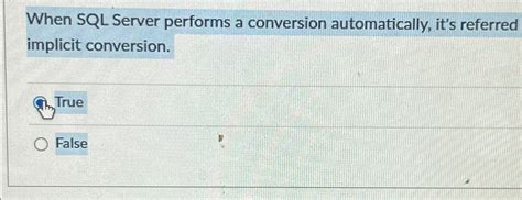 solved when sql server performs a conversion automatically