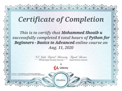Mohammed Shoaib U On Linkedin Udemycourse Pythonprogramminglanguage