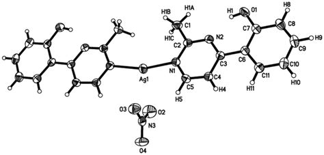 Molecular structure of complex 1. | Download Scientific Diagram