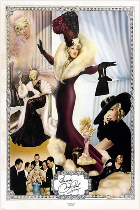 Stage Film Actress Playwright Screenwriter Singer Sex Symbol All Things Mae West Poster Etsy