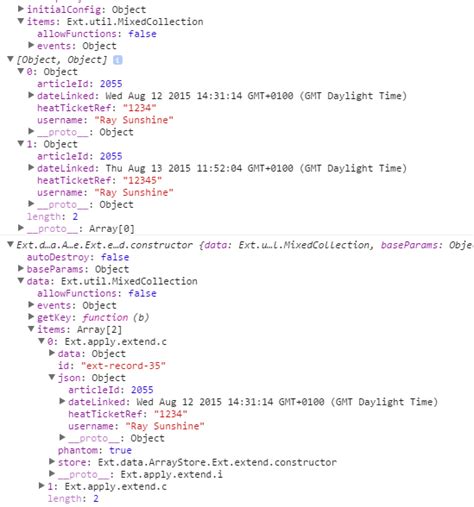 Javascript Extjs 300 Gridpanel In A Window With An Arraystore Not