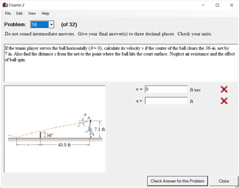 solved chapter 2 х file edit view help problem 16 of 32