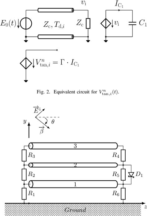 Figure 1 From Spice Based Lumped Circuit Model Of Multiconductor Lines Excited By An Incident