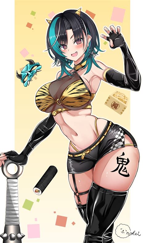 Inokeiwd Rindo Chihaya Hololive Hololive Dev Is Highres Girl Black Gloves Black Hair