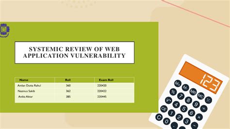 Systemic Review Of Web Application Vulnerability By Nazmus Sakib On Prezi
