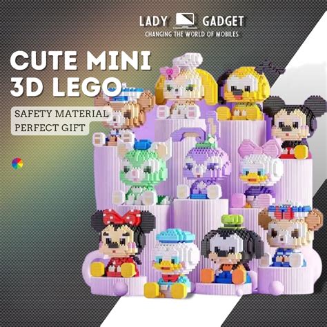 3d Cute Block Mini Block Diy Character Model Building Blocks Nano Block Cartoon Toy 积木 模型