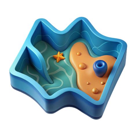 Magnificent Creative 3d Cell Model Ocean Themed Cellular Structure Visualization Exclusive