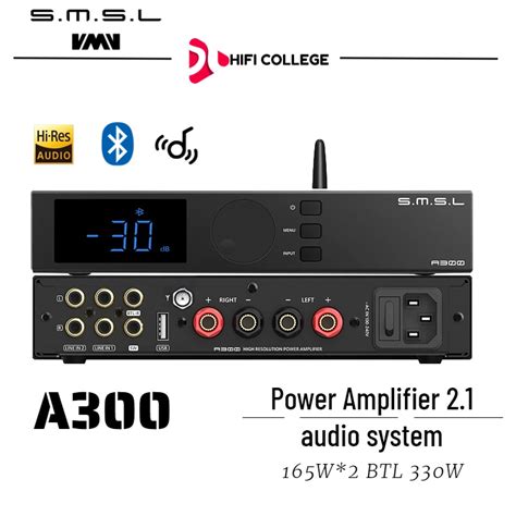 Smsl A300 เครื่องขยายเสียงดิจิทัล บลูทูธ 5.0 โหมด BTL พร้อมรีโมตคอนโทรล ...