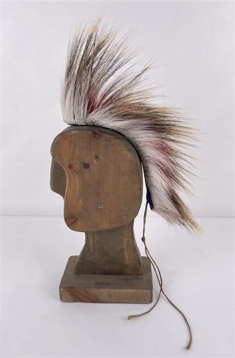 Plains Native American Indian Porcupine Hair Roach