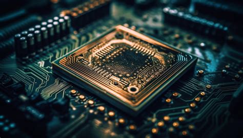 Abstract Circuit Board Pattern Showcases Complexity Of Computer